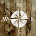 Rustic Compass Wooden Board Wall Art Printable 8x10