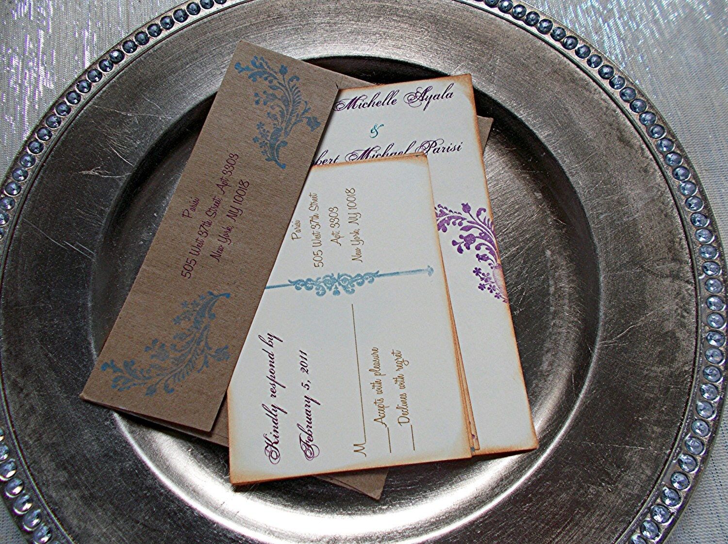 The April Wedding Invitation Set – ( Sample Set No. 079 ...