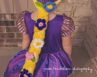 Crochet rapunzel hat | Etsy