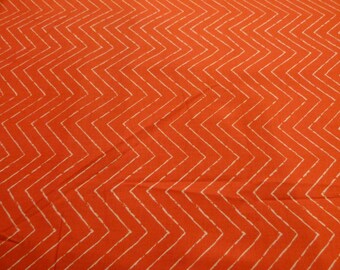 Red chevron fabric | Etsy