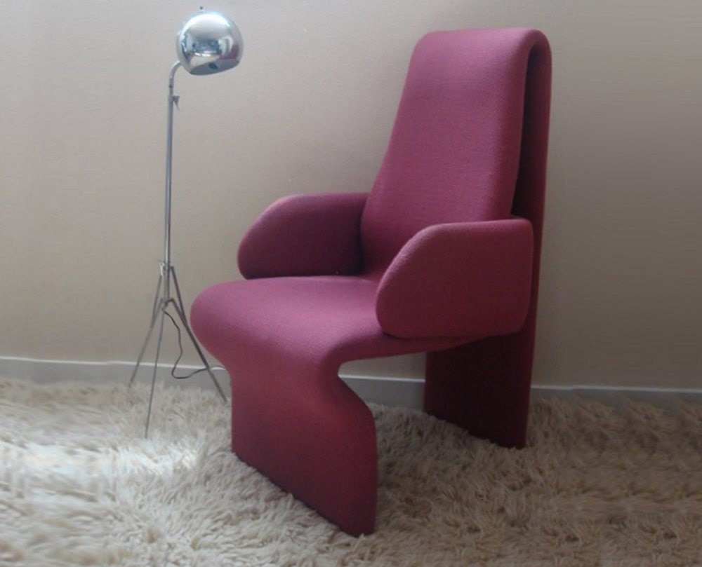 Mod Vintage Free Form Chair in the Style of Verner Panton Radient ...