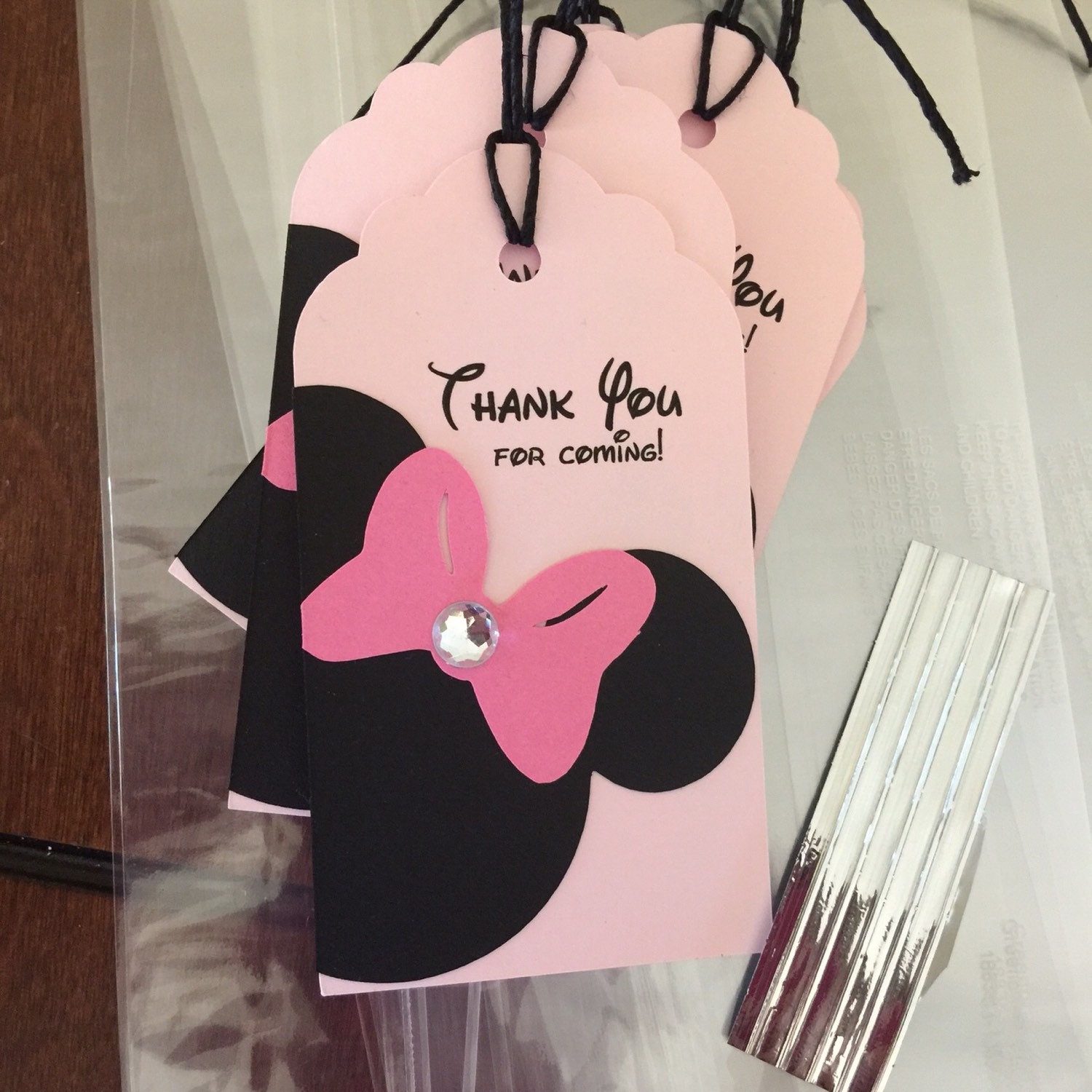 Minnie Mouse Favor Tags Set of 5