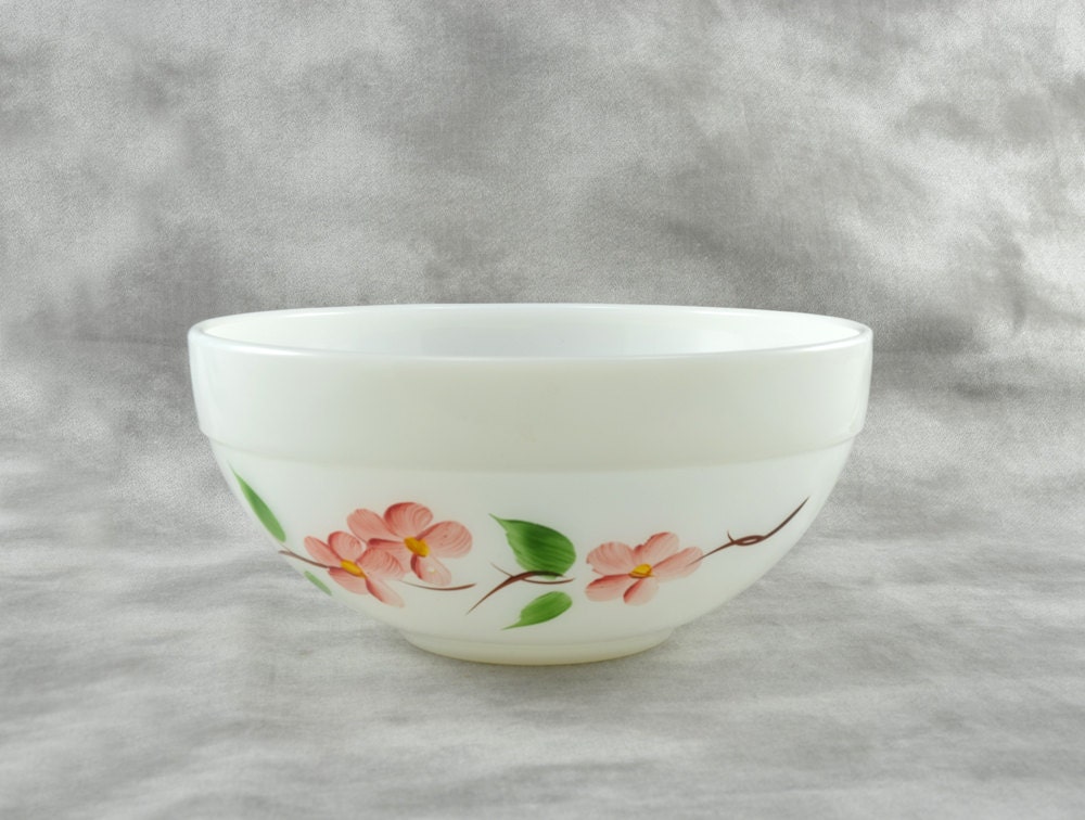 Fire King Bowl Peach Blossom pattern – Haute Juice