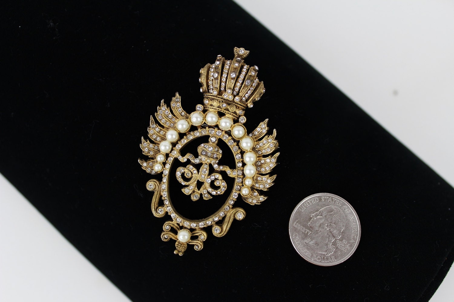 Vintage DeNicola RARE Crown /Regal/ Heraldic Figural Brooch Pin – Haute ...