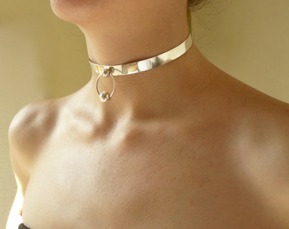 Sterling Silver Handmade Slave Collar