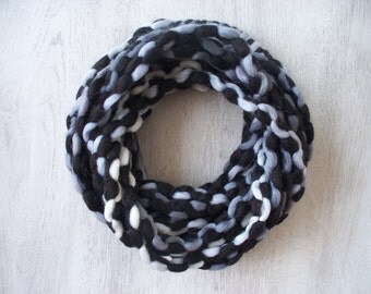 Knit chain scarf | Etsy