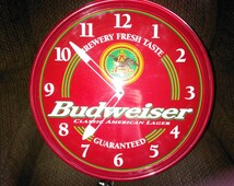 Popular items for budweiser clock on Etsy