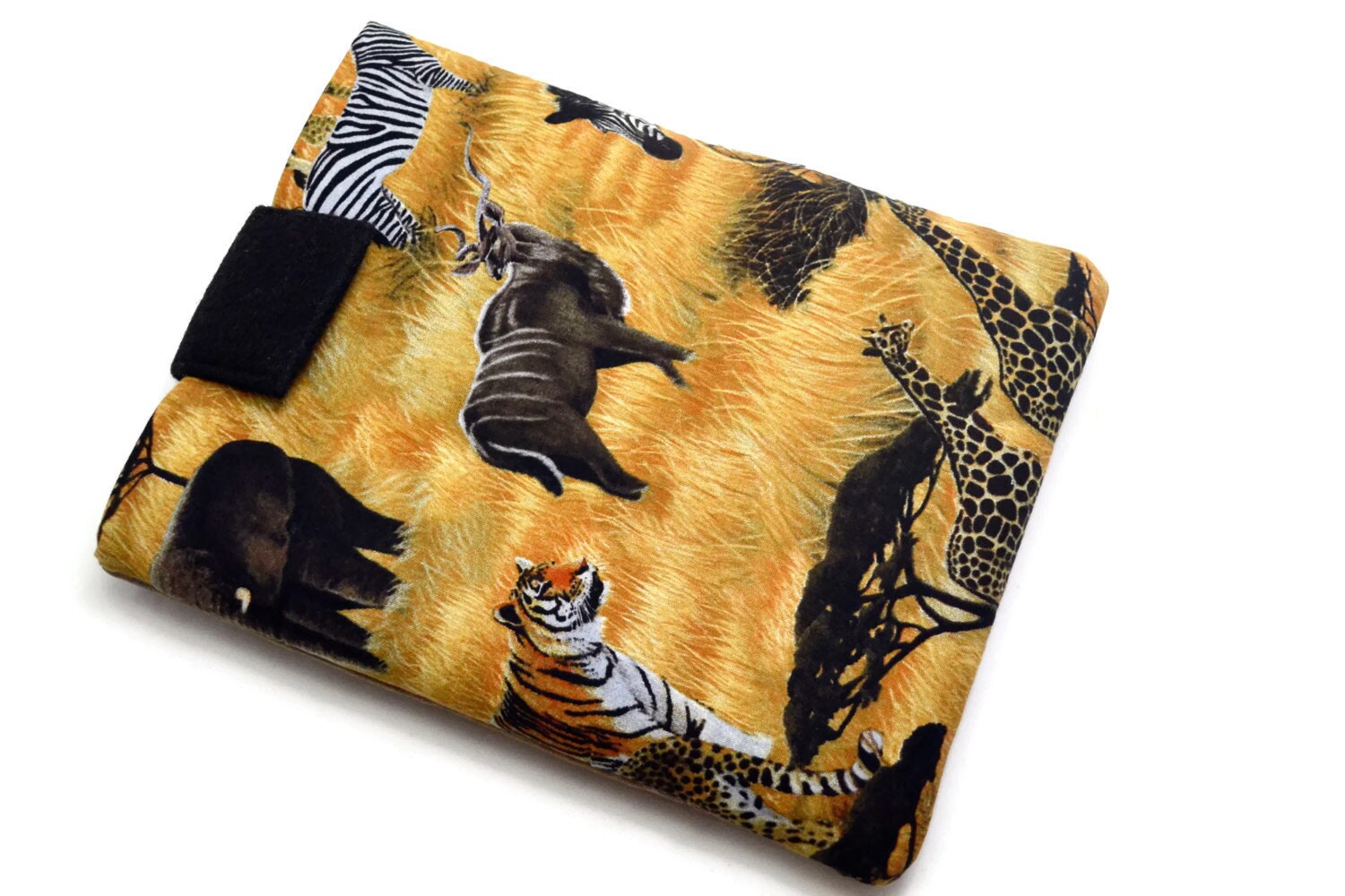 Hand Crafted Tablet Case from African Wildlife Fabric /Case