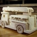Handmade Wooden Fire Truck Toy