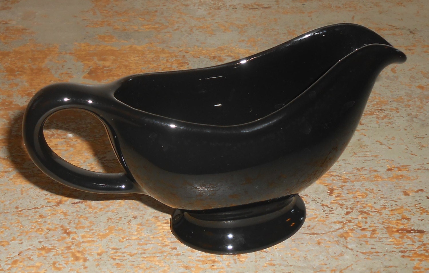 Vintage Creamer, Chefsware, Black, Gravy Boat, Pitcher, Restaurant Ware ...