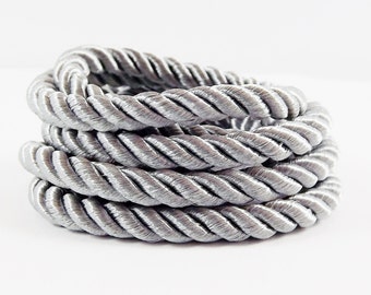 3.5mm Fiery Red Twisted Rayon Satin Rope Silk Braid Cord 3