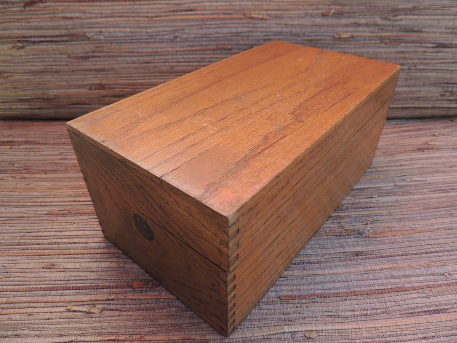 Vintage Oak Globe Wernicke Industrial Office Card File Peerless Tray ...