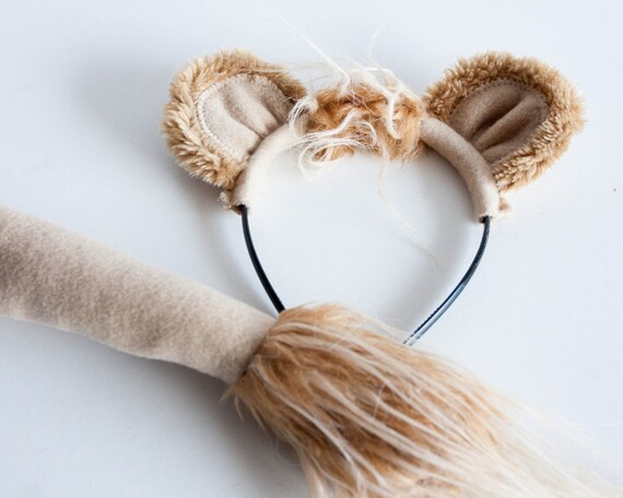Lion Costume Lion Ears and Lion Tail Children's or