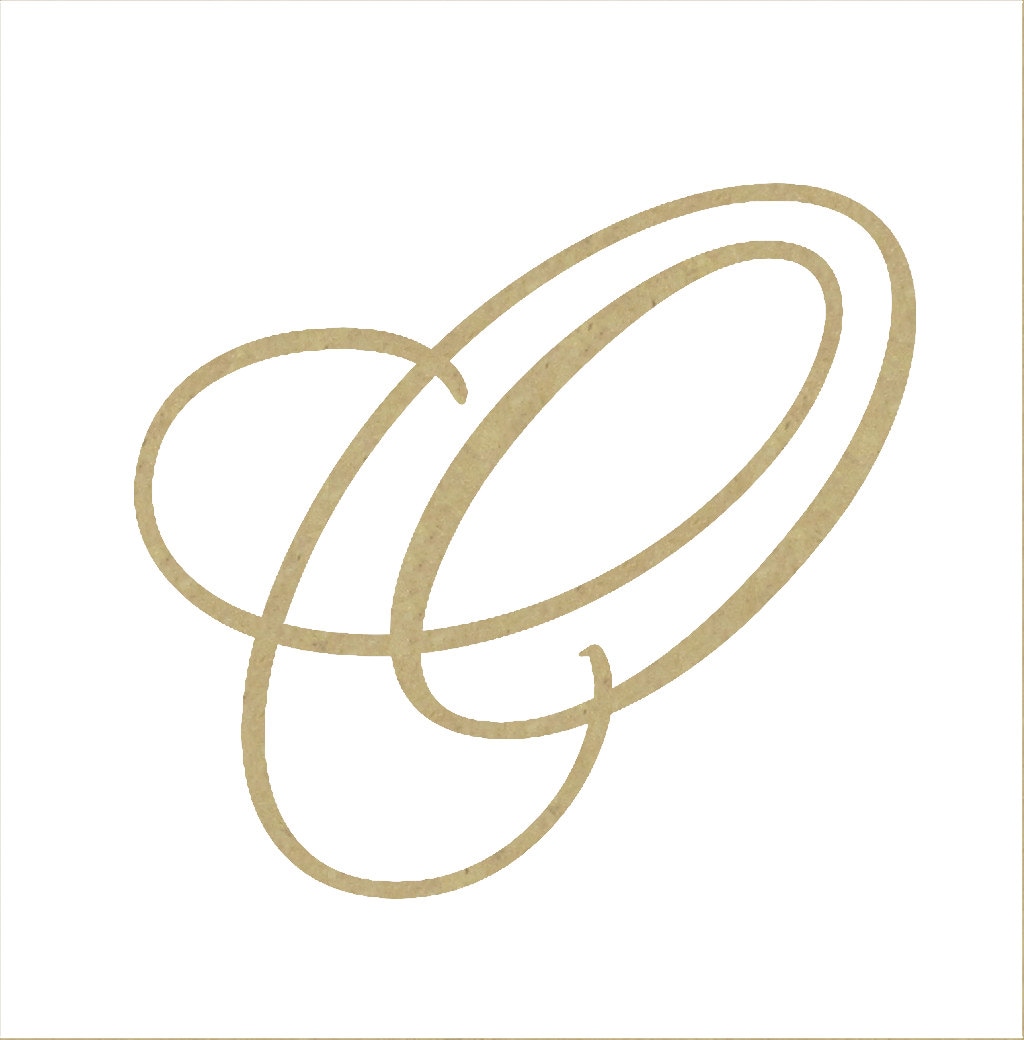 Wooden Monogram Letter O Large or Small Unfinished by Buildeez