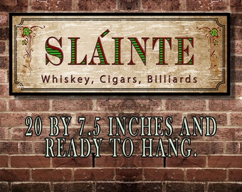 Slainte sign | Etsy