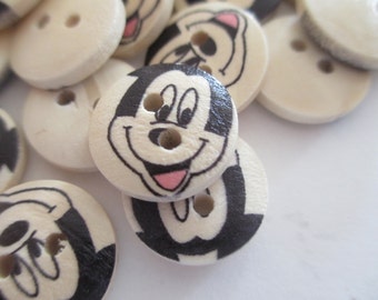 Mickey mouse buttons | Etsy