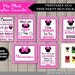 INSTANT DOWNLOAD Hot Pink Mouse 2 Square Printable Thank