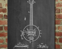 Popular items for banjo art on Etsy