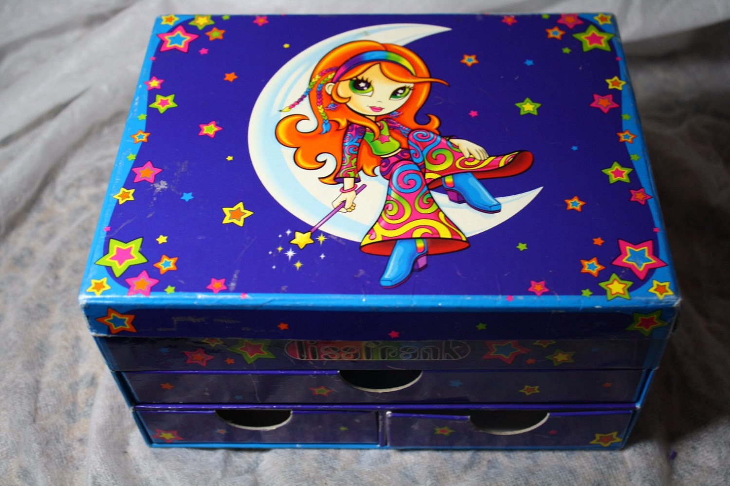 Vintage Lisa Frank Moon Chick Collectible Stationery / Jewelry Box ...