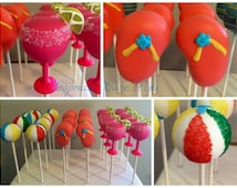 Popular items for beach cake pops on Etsy