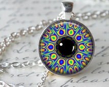 Popular items for kaleidoscope necklace on Etsy