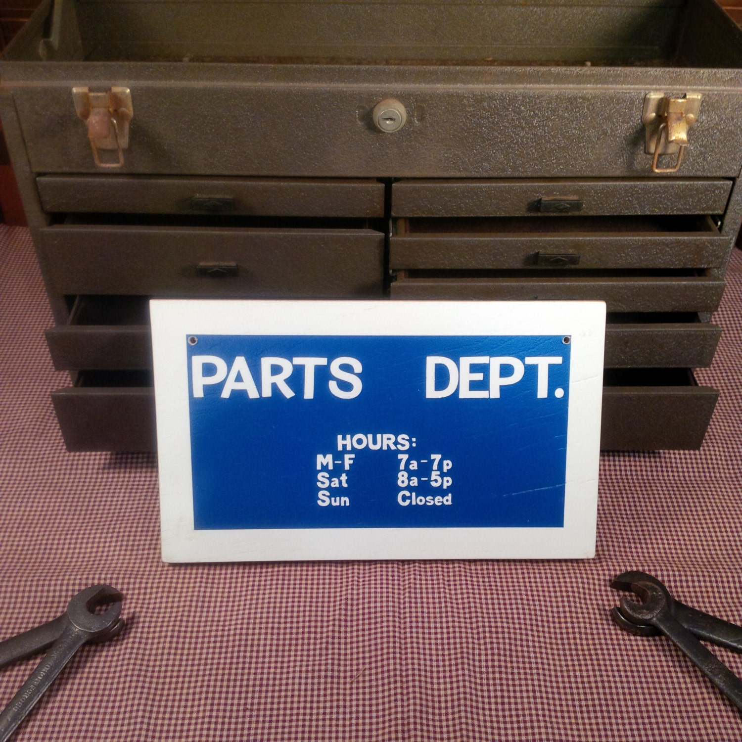 Automotive Parts Dept. Sign