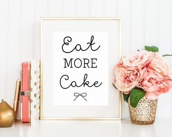 Eat more cake | Etsy