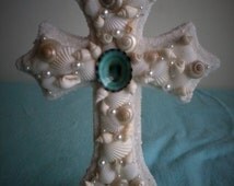 Popular items for seashell cross on Etsy