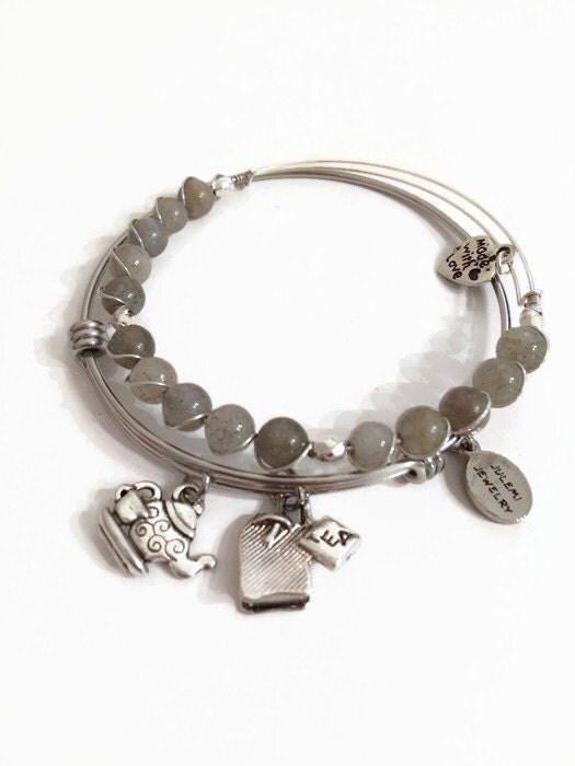 Cup of Tea Expandable Bracelet Tea Cup Bracelet Tea Kettle