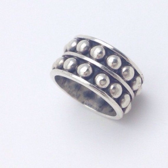 Mexico Silver Ring Size 6.5 Sterling Band by LoftyMixVintage