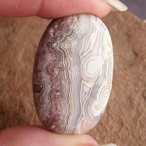 AAA Incredible Crazy Lace Agate 53ct Cabochon Oval 39x24x7mm