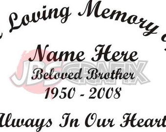 Memorial for brother | Etsy