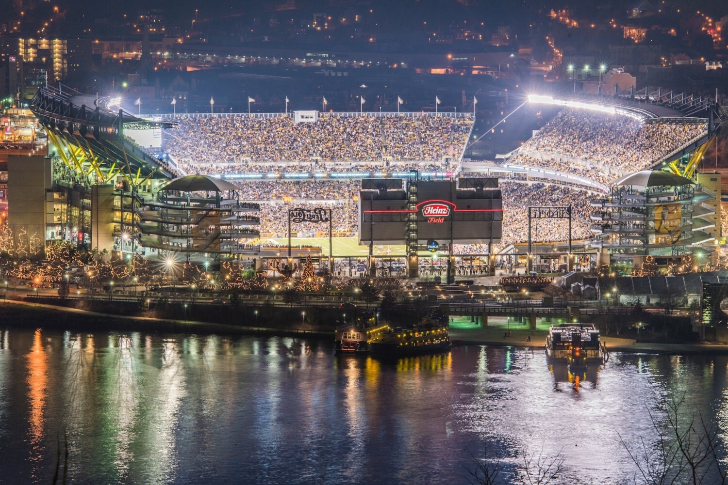 A view of Heinz Field during the last game of the 2014