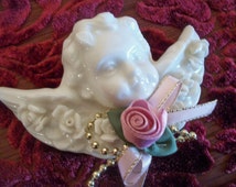 Popular items for pink ribbon roses on Etsy