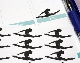 Popular items for gymnastic sticker on Etsy