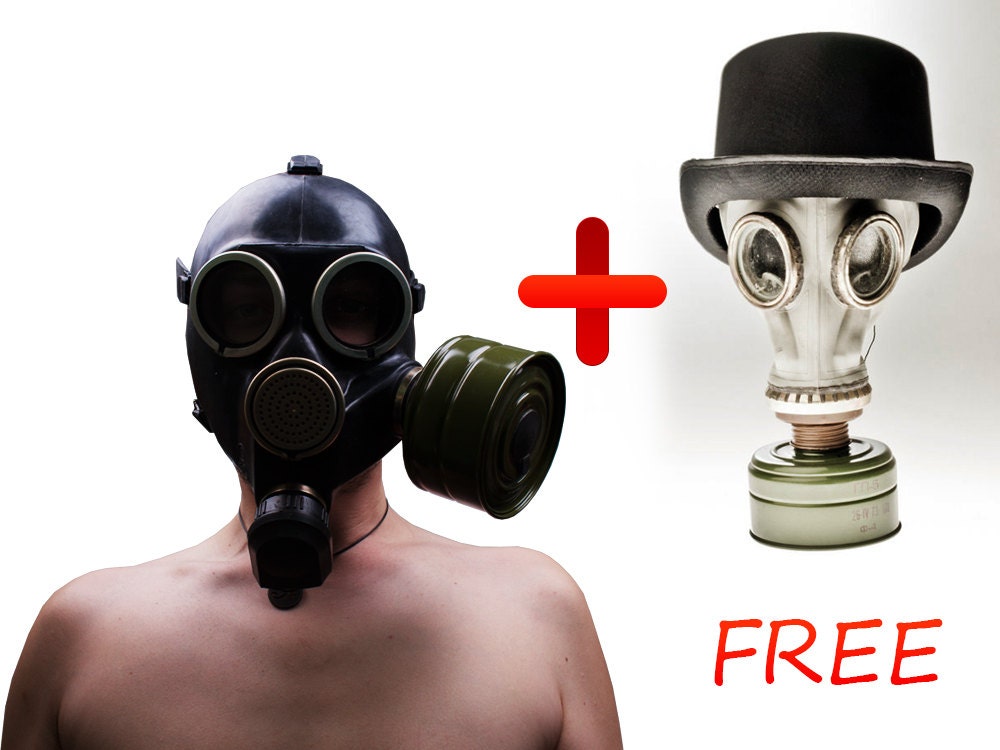 Rare gas mask. Soviet gas mask GP-7k. Scary gas mask was made in Ussr ...