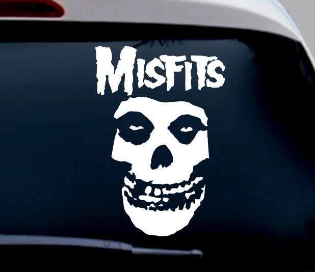 MISFITS skull Vinyl Decal Sticker car black metal by WitheringOak
