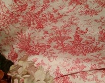 Popular items for red french toile on Etsy