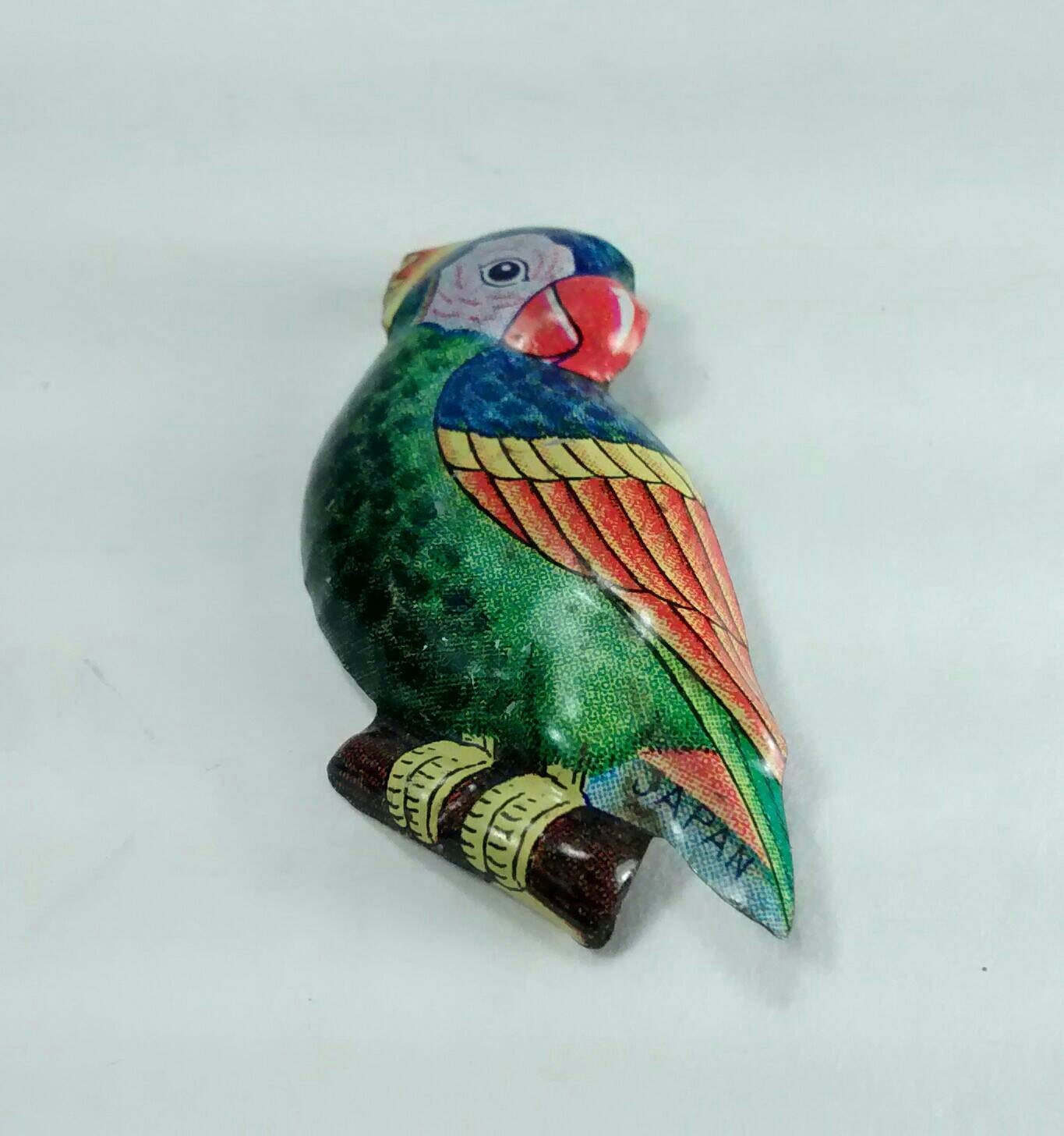 Vintage Japanese Pressed Tin Parrot Brooch – Haute Juice