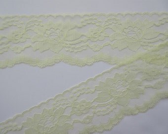 Gray Lace Trim Ribbon 4 inch wide Floral Lace by DanJSupplies