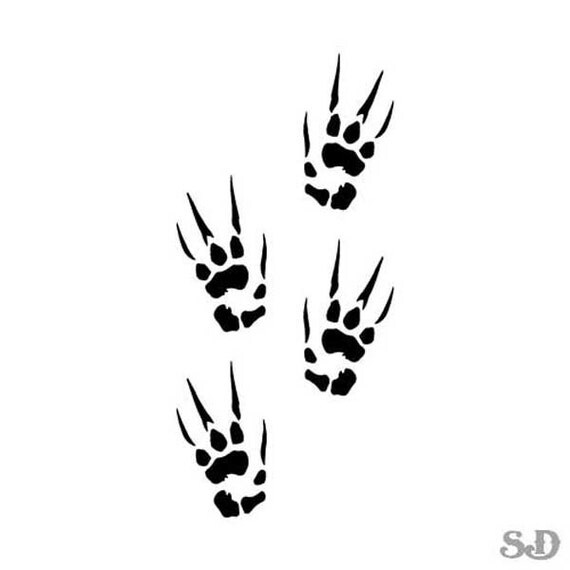 Dragon Paw Prints Claw Marks Vinyl Decal Sticker