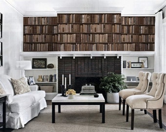 Library wall decals | Etsy