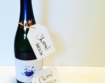 Champagne tags | Etsy