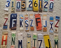 Popular items for license plate letters on Etsy
