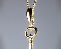 Popular items for gold key jewelry on Etsy