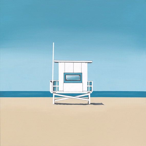 Lifeguard Tower Art Print