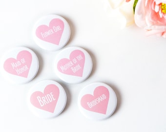 Pink heart pin | Etsy