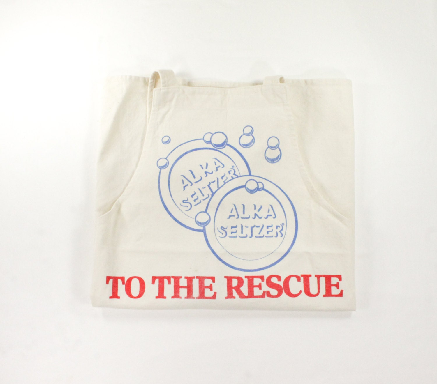 Vintage Alka Seltzer Apron – Novelty Cartoon BBQ Apron with Printed ...