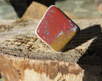 Unique jasper ring related items | Etsy