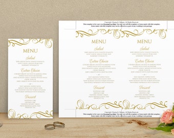 Unique wedding menu cards related items | Etsy